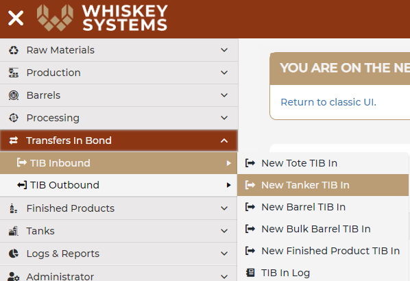 TIB in Tanker – Whiskey Systems